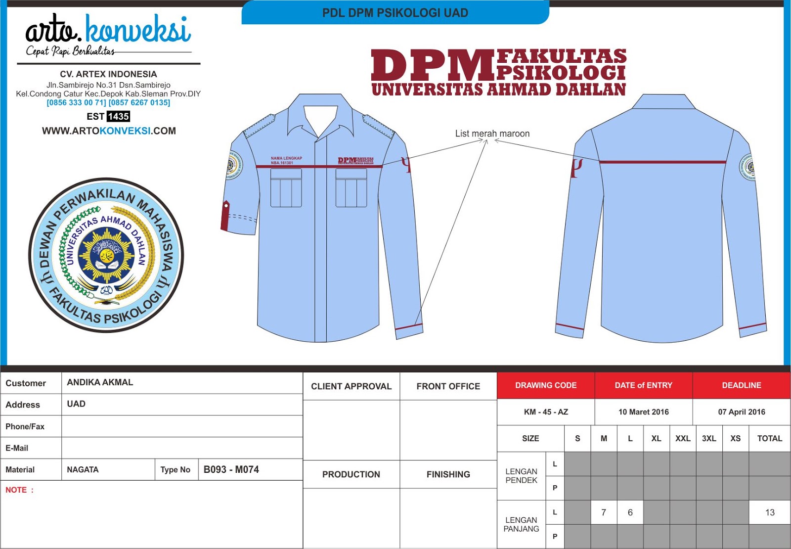 26+ Desain Kemeja Office CorelDRAW, Yang Populer!