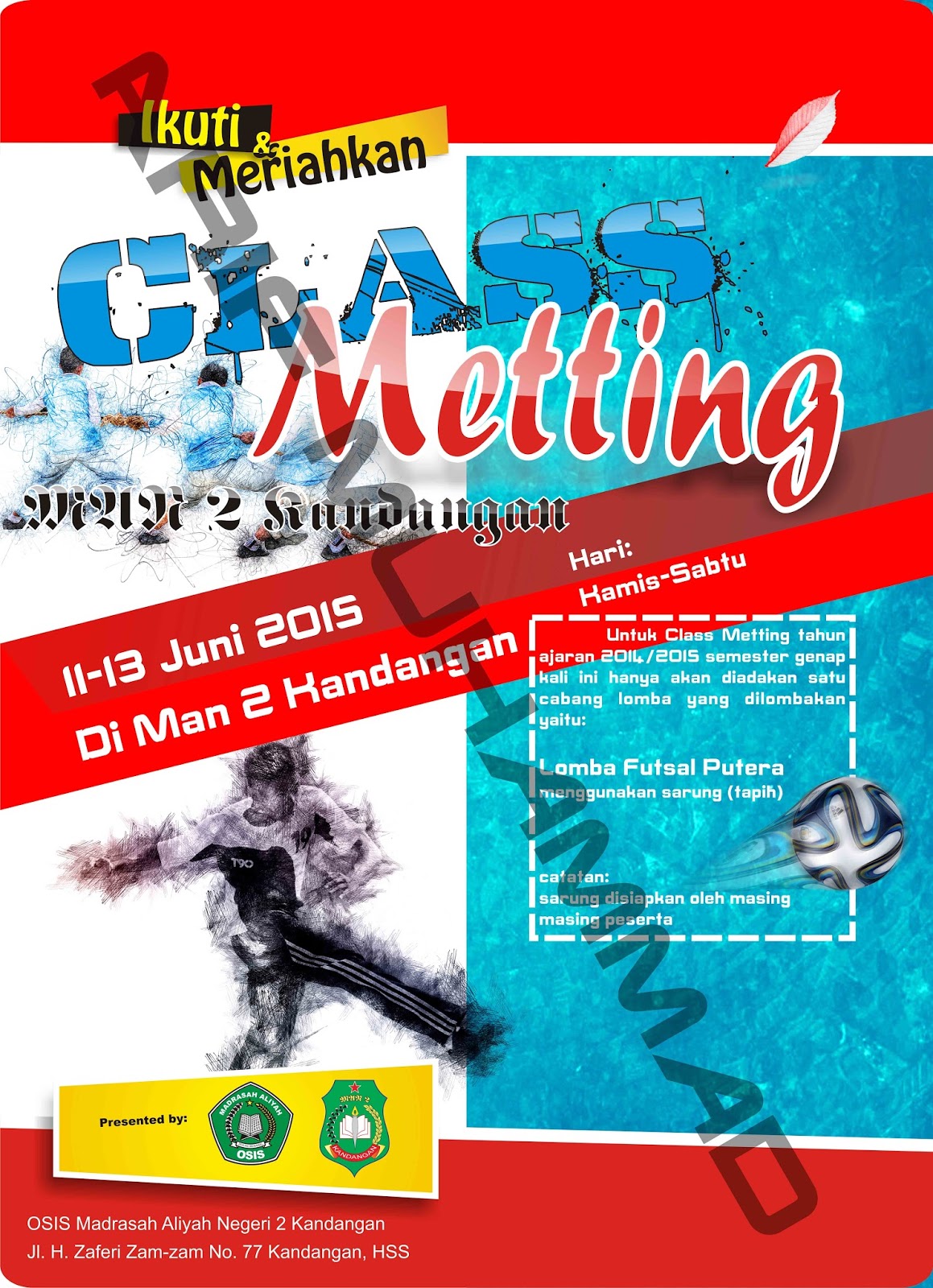 Arif Muhammad: Contoh Pamflet Brosur Class Meeting