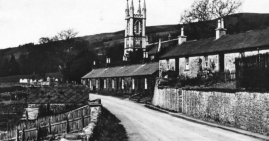 Tour Scotland: Old Photograph Glencairn Parish Church Kirkland Scotland
