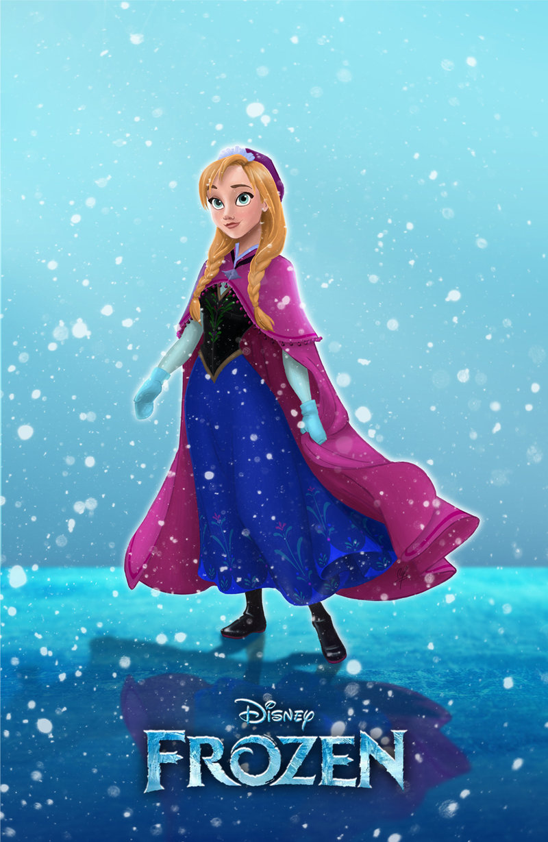 Princesas Disney: Fanart: Princesa Anna de Frozen (por Rodrigo Yborra)