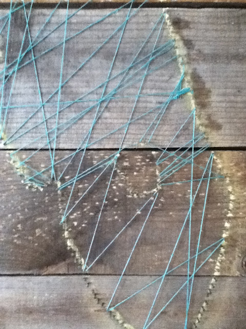 party of four: DIY Pallet string Art