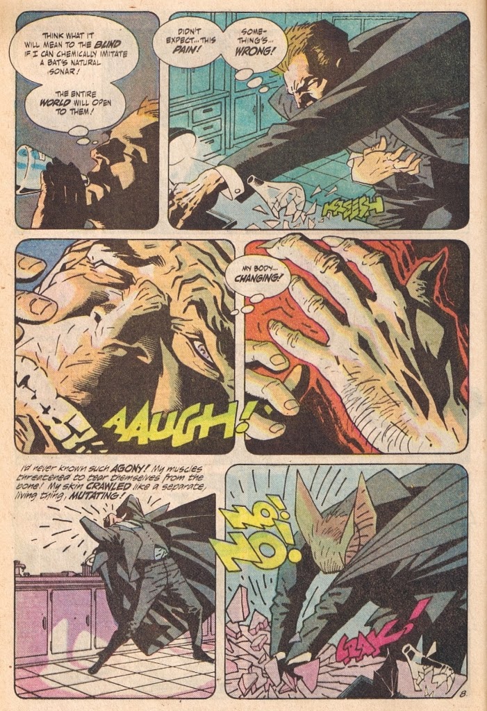 The Great Comic Book Heroes: Kevin Nowlan's Batman vs. Man-Bat!