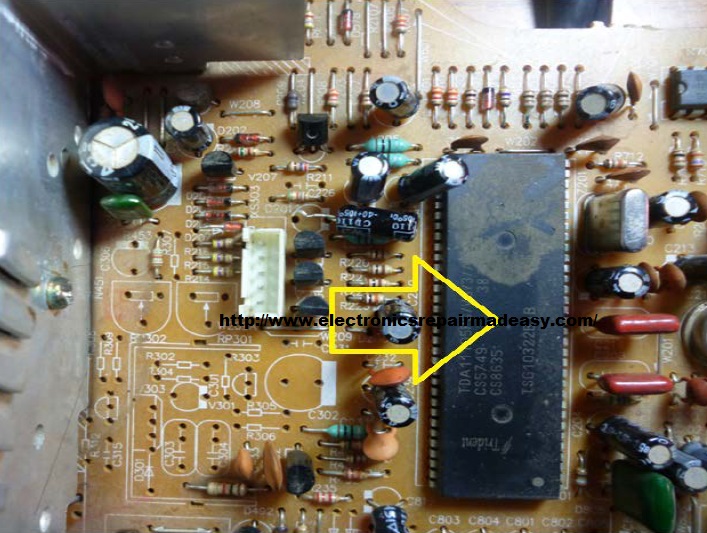 electronics repair made easy: Aucma CRT television screen blank but ...