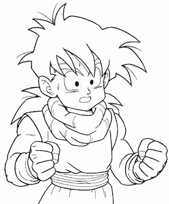 Gohan para colorear - COLOREA TUS DIBUJOS