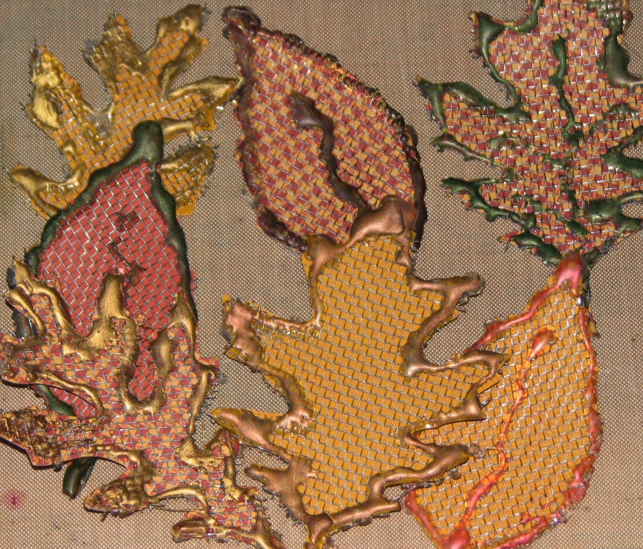 Ink Stains: Mesh Leaves - Part II & Uses