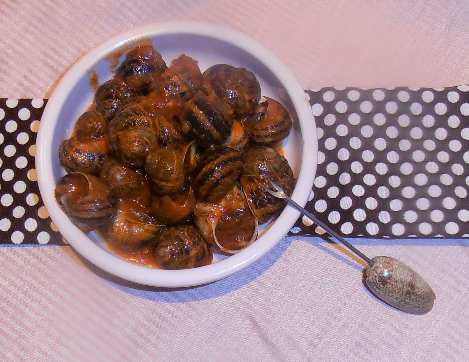 señorita mandarina: caracoles