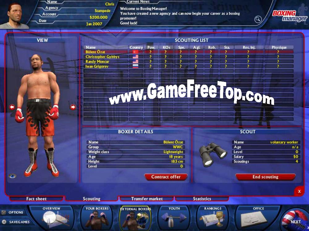 Worldwide Boxing Manager Free Download