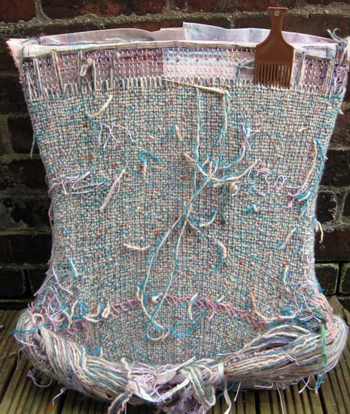 Ruth's JACKET Project: Finishing weaving the body section