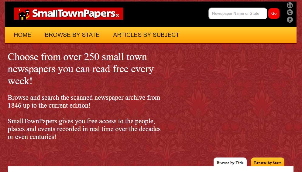 UpFront with NGS: Small Town Newspapers -- a hidden gem!