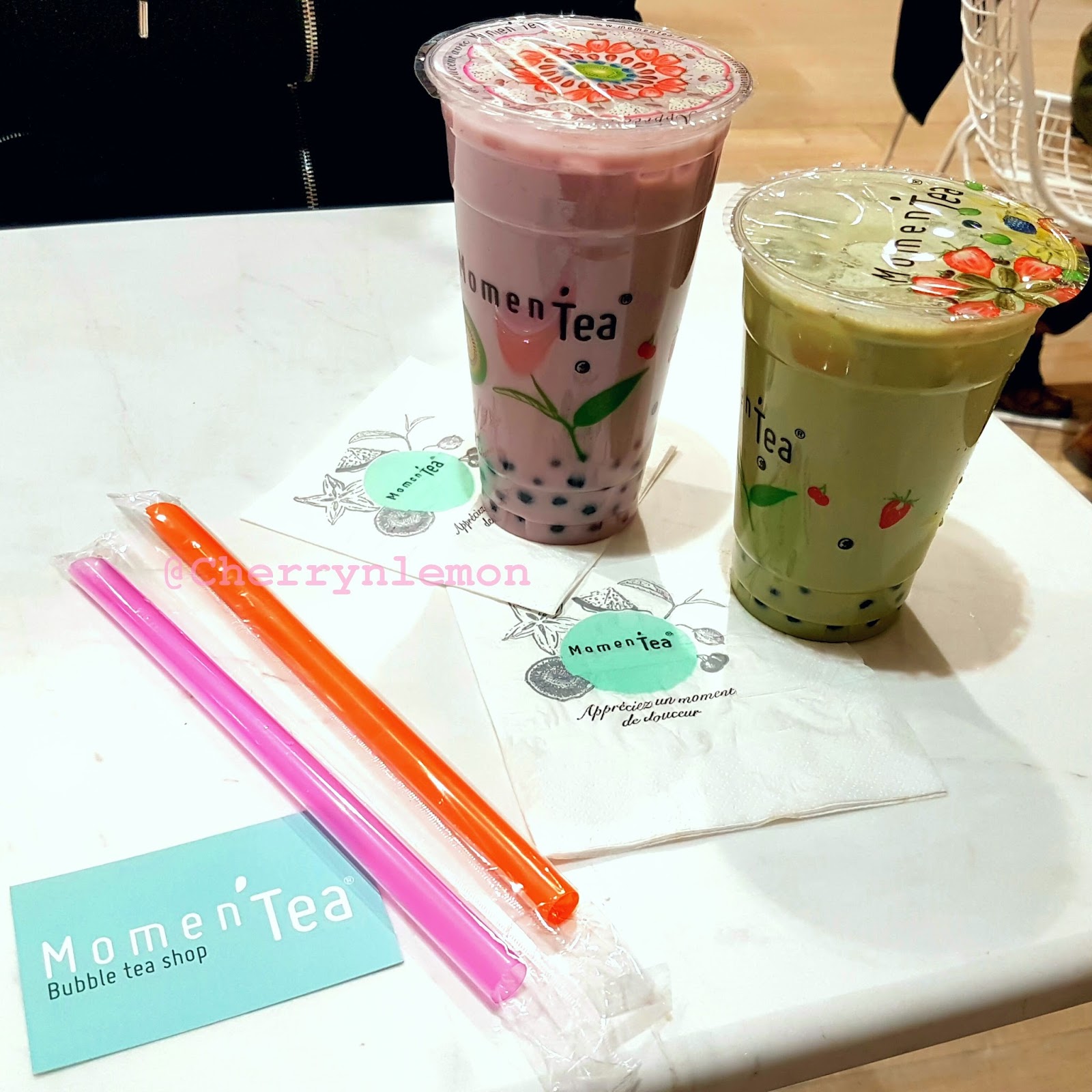 Cherry & Lemon: Momen'Tea - Nouveau Bubble Tea Bar à Châtelet - Paris
