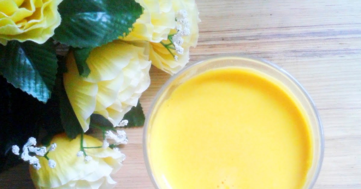 Yummy yellow milk for cold