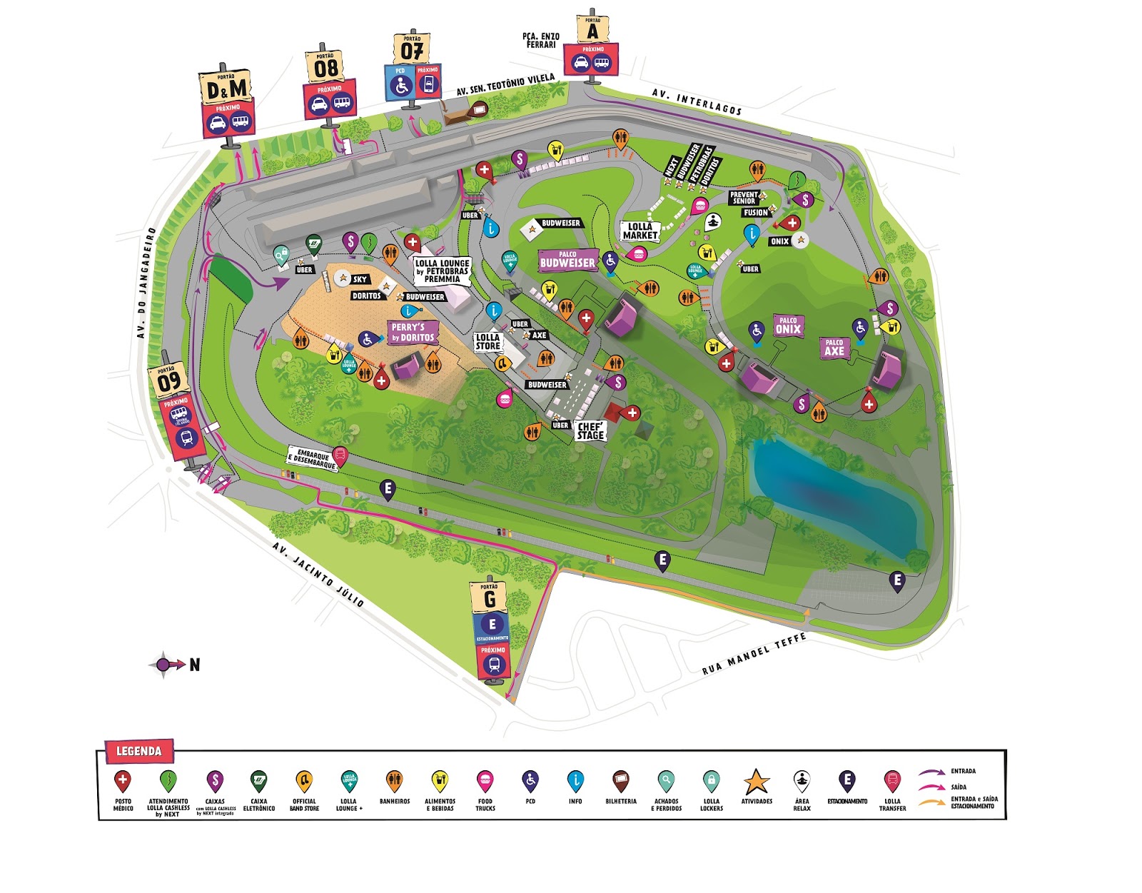 Lollapalooza Brasil: mapa, ingressos, horários, o que levar e como ...