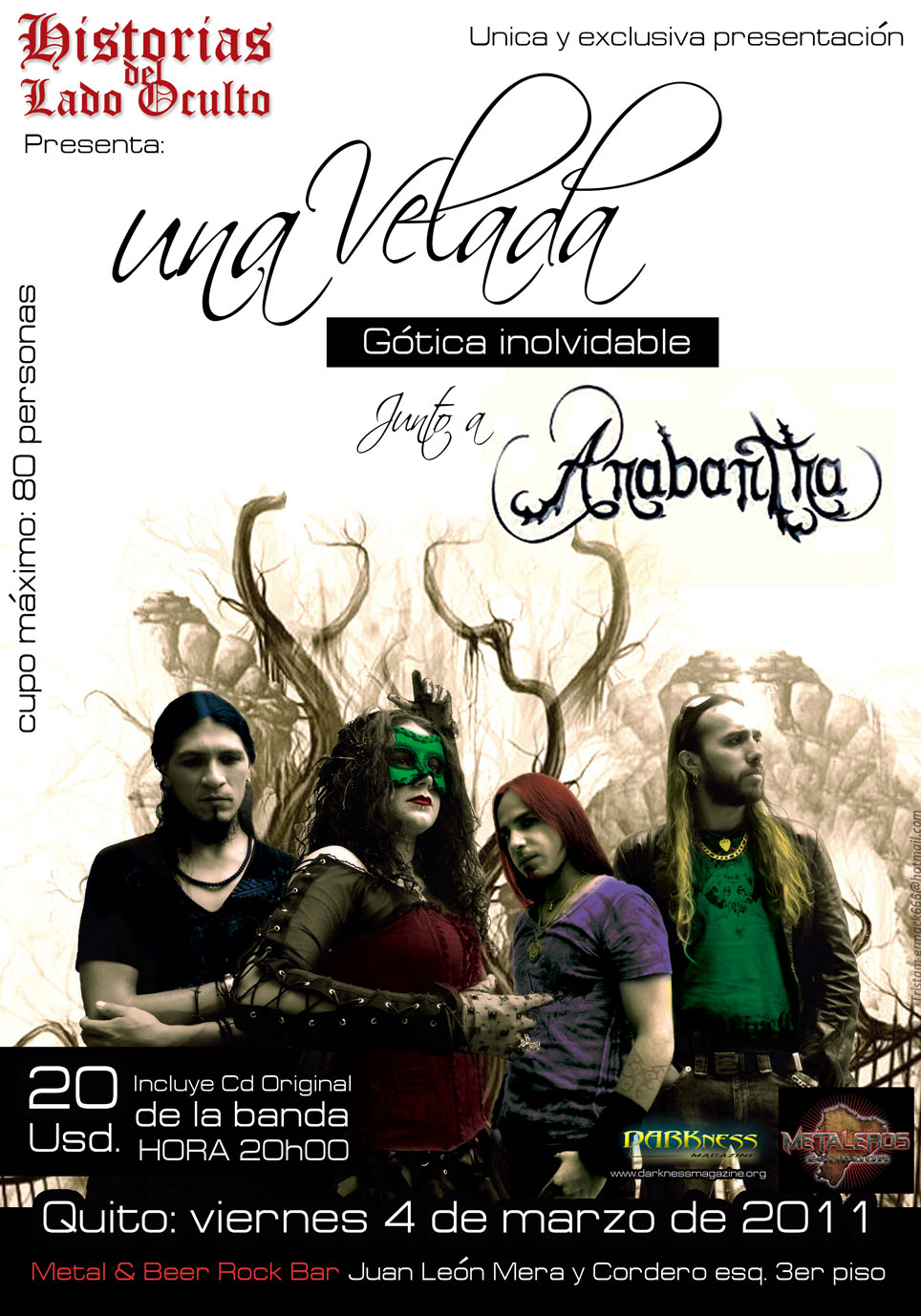 Anabantha en Quito este 4 de marzo