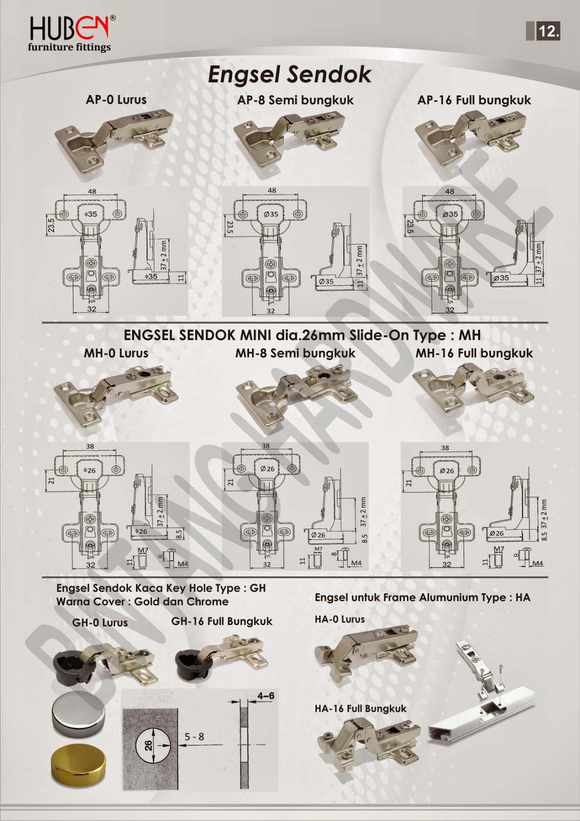 Engsel Sendok Huben ~ Bintang Hardware Jual Hardware Furniture Fittings ...