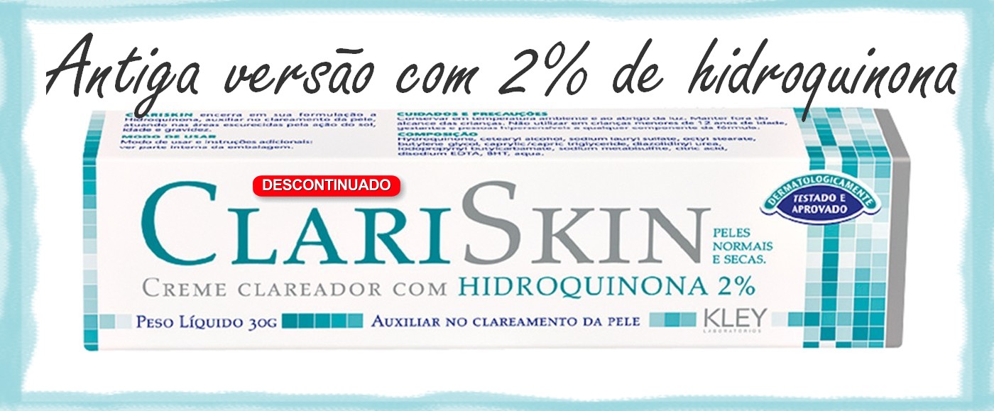 Blog Vanessa Sial : Novo Clariskin Creme Clareador FPS30