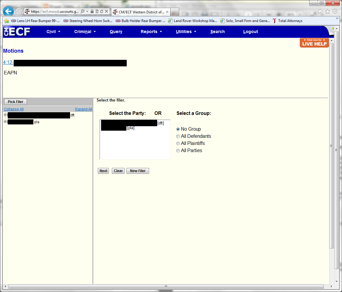 Sidebars from the Sidelines: 4L: What to do When . . . You File Using ...