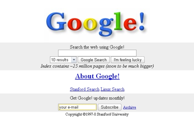 Wujud Pertama Kali Website-Website Yang Sekarang Paling Populer