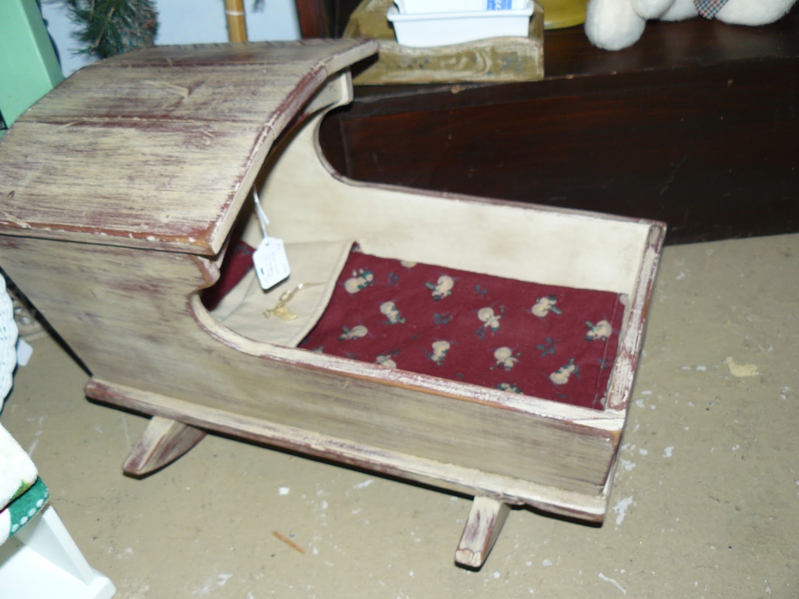 SCRANBERRY COOP : Wooden Rocking Doll Cribs, Teddy Bear Beds, With ...