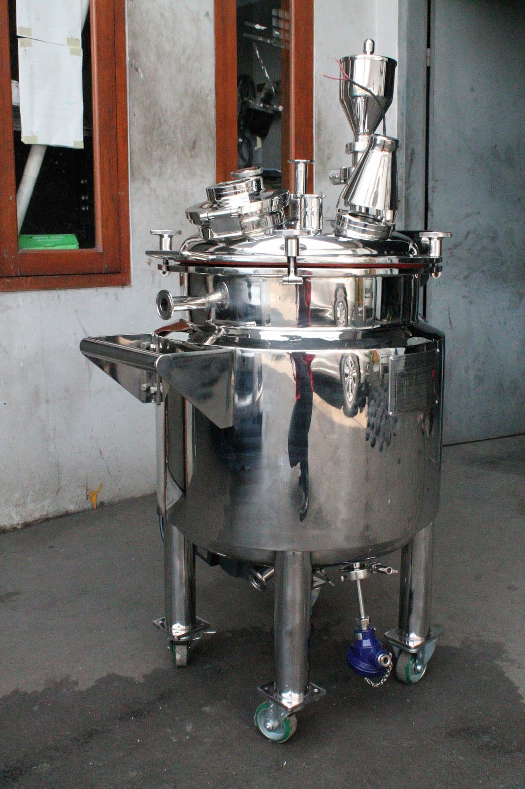 MESIN FARMASI: TANKI MIXER DOUBLE JACKET MENGGUNAKAN MAGNETIK ELEKTRIK ...