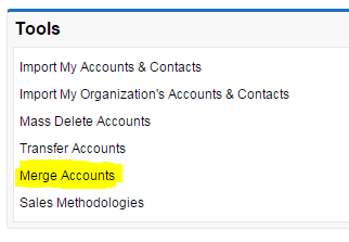 The Gr8marathe's Blog: Salesforce: Merge Accounts - Simple Trick