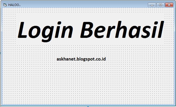 Cara Membuat Form Login Sederhana Tanpa Database | Askha