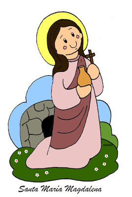 Mis ilustraciones: Santa María Magdalena