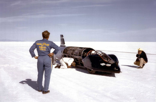 Just A Car Guy: Wingfoot Express on the salt flats at Bonneville, Utah ...