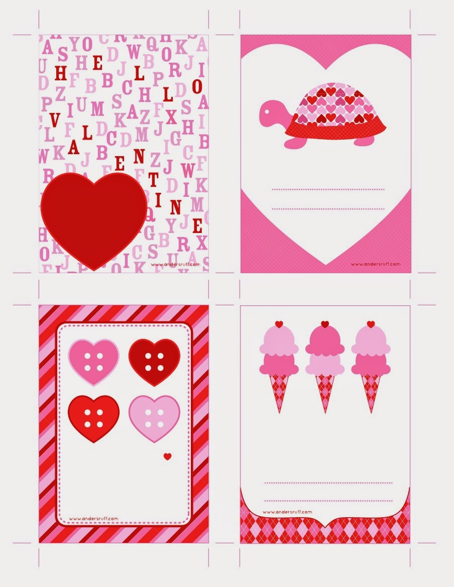 15 Free Printable Valentine Cards for Valentine's Day