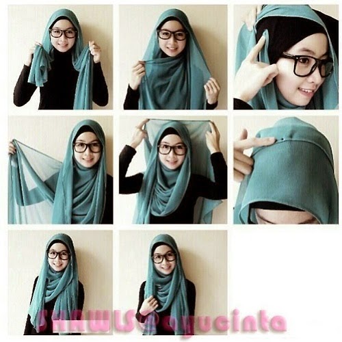 Cara Pakai Jilbab Pashmina Sifon Polos Simple | Tutorial Jilbab Modern ...