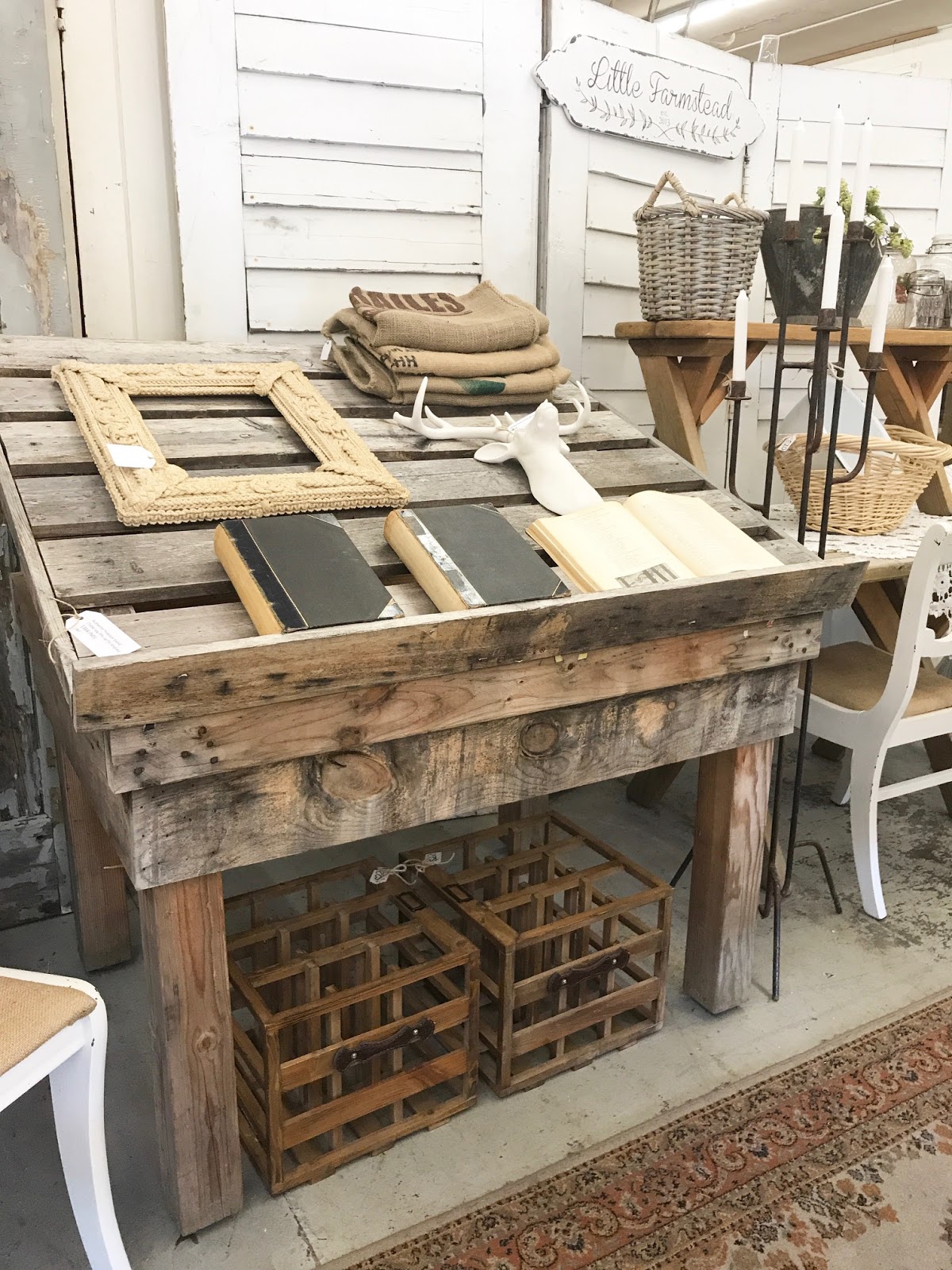 Little Farmstead: Our New Farmhouse-Style Shop Space {A Peek Inside}