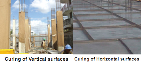 Curing of concrete and methods of curing