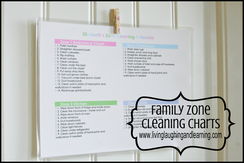 Living, Laughing, and Learning: Family Zone Cleaning