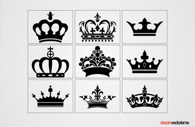 Free Download Vector Bentuk Mahkota | Desain Vectorisme