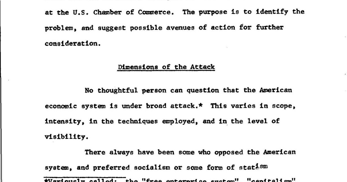 Environment, Law, and History: The Powell memo