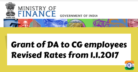 Grant of Dearness Allowance to Central Government employees - Revised ...