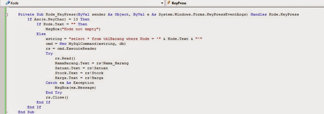 CODING SIMPAN, EDIT, HAPUS VB.NET KE DATABASE ~ Technology & Computer CODING SIMPAN, EDIT, HAPUS VB.NET KE DATABASE ~ Technology & Computer