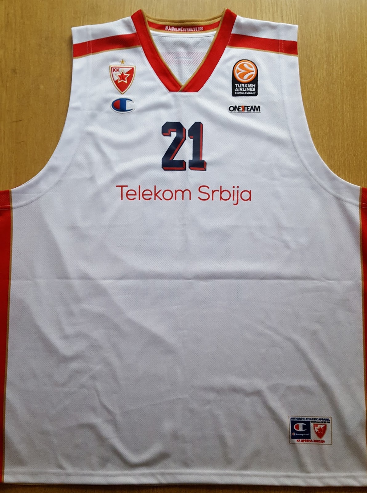 Basketball Jerseys : RED STAR BELGRADE (CRVENA ZVEZDA) JERSEYS