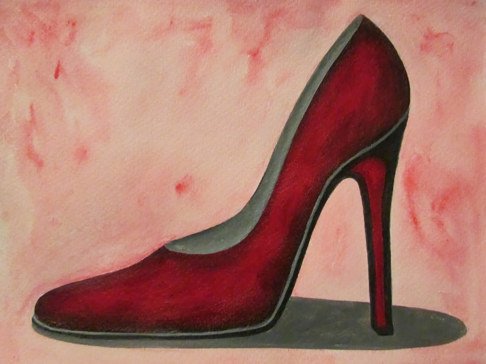 KPWms Art Studio: Red Stiletto Painting