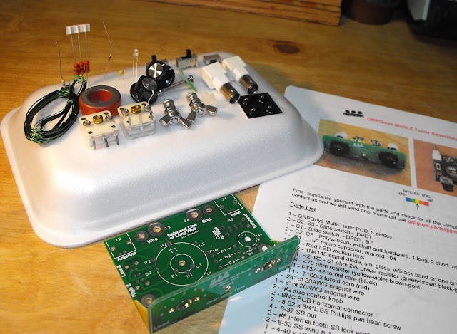 Right Hand of Zod: Neat Kit: 40m through 10m Multi Z Tuner from QRPGuys