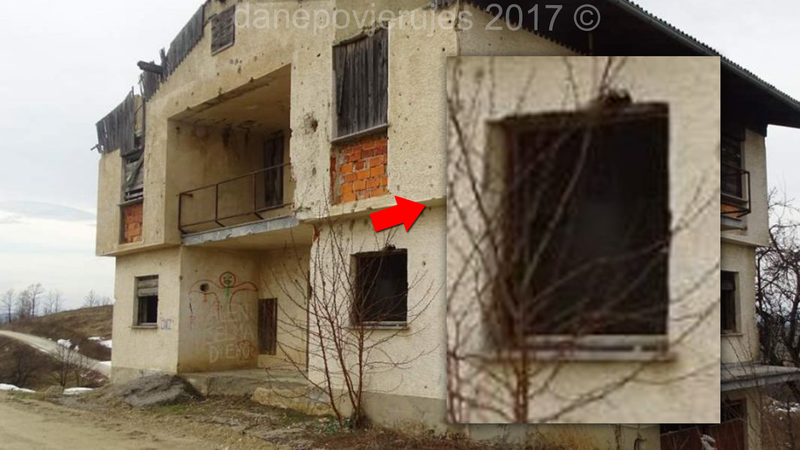 ZASTRASUJUCE: Pogledajte sta se vidi na prozoru uklete kuce u BiH!