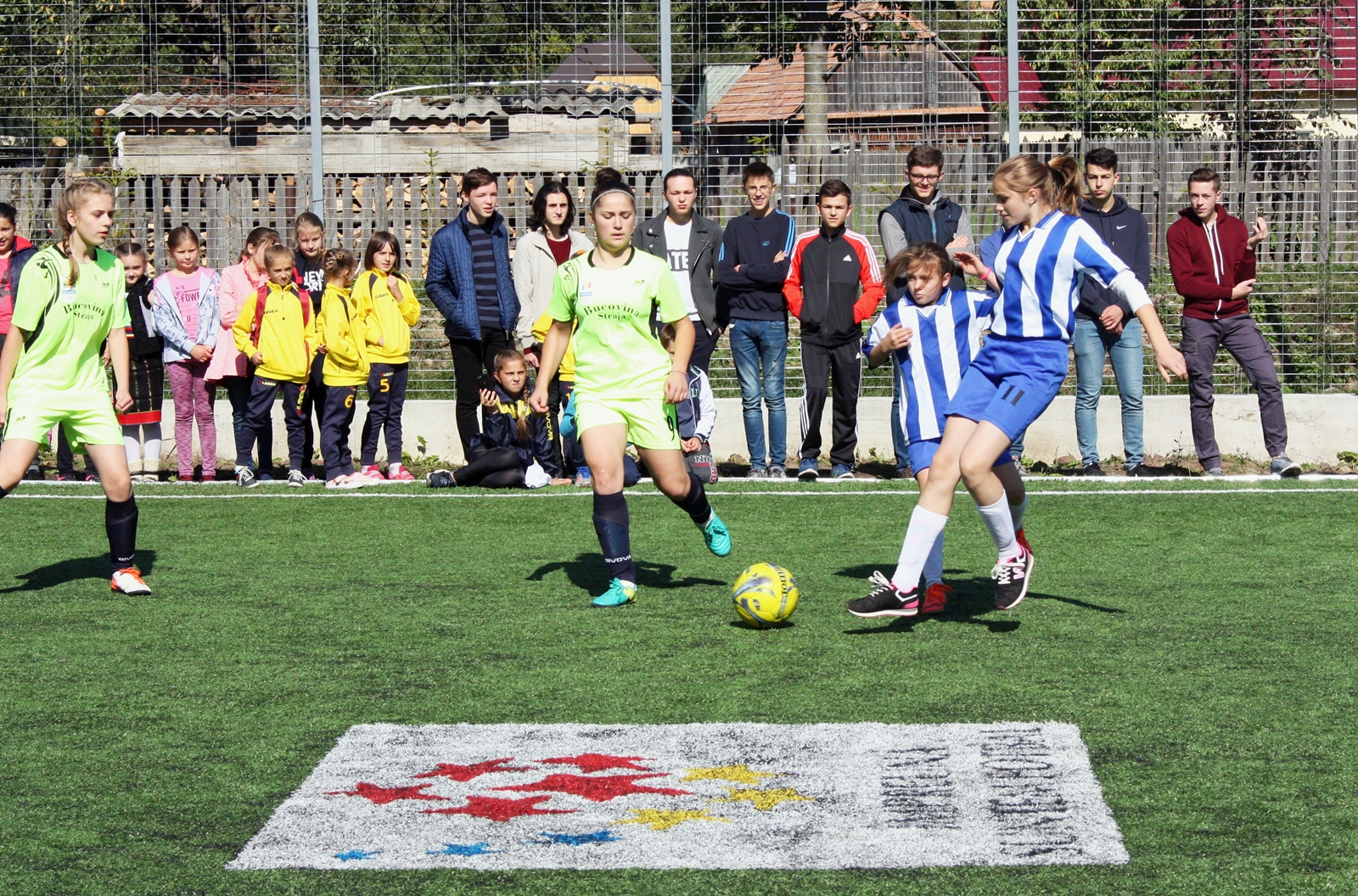 FOTO Teren de fotbal cu gazon artificial, inaugurat de FRF la Straja ...