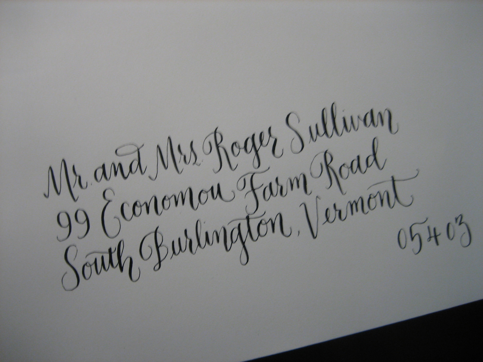Navy Bean: Calligraphy