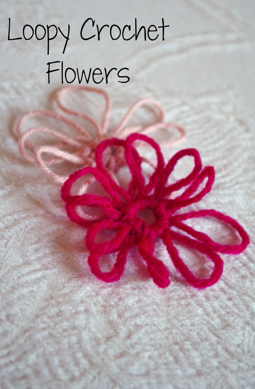The Other Mrs Beaton: Loopy crochet flowers...