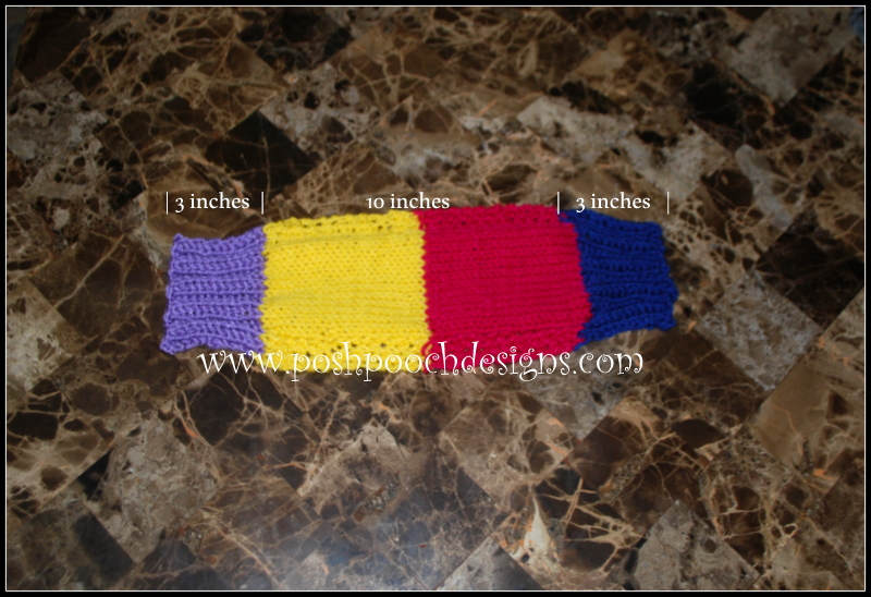 Posh Pooch Designs : Color Block Dog Shrug Knitting Pattern | Posh ...