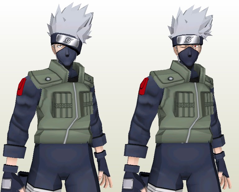 Coturno velho: Kakashi paperkraft