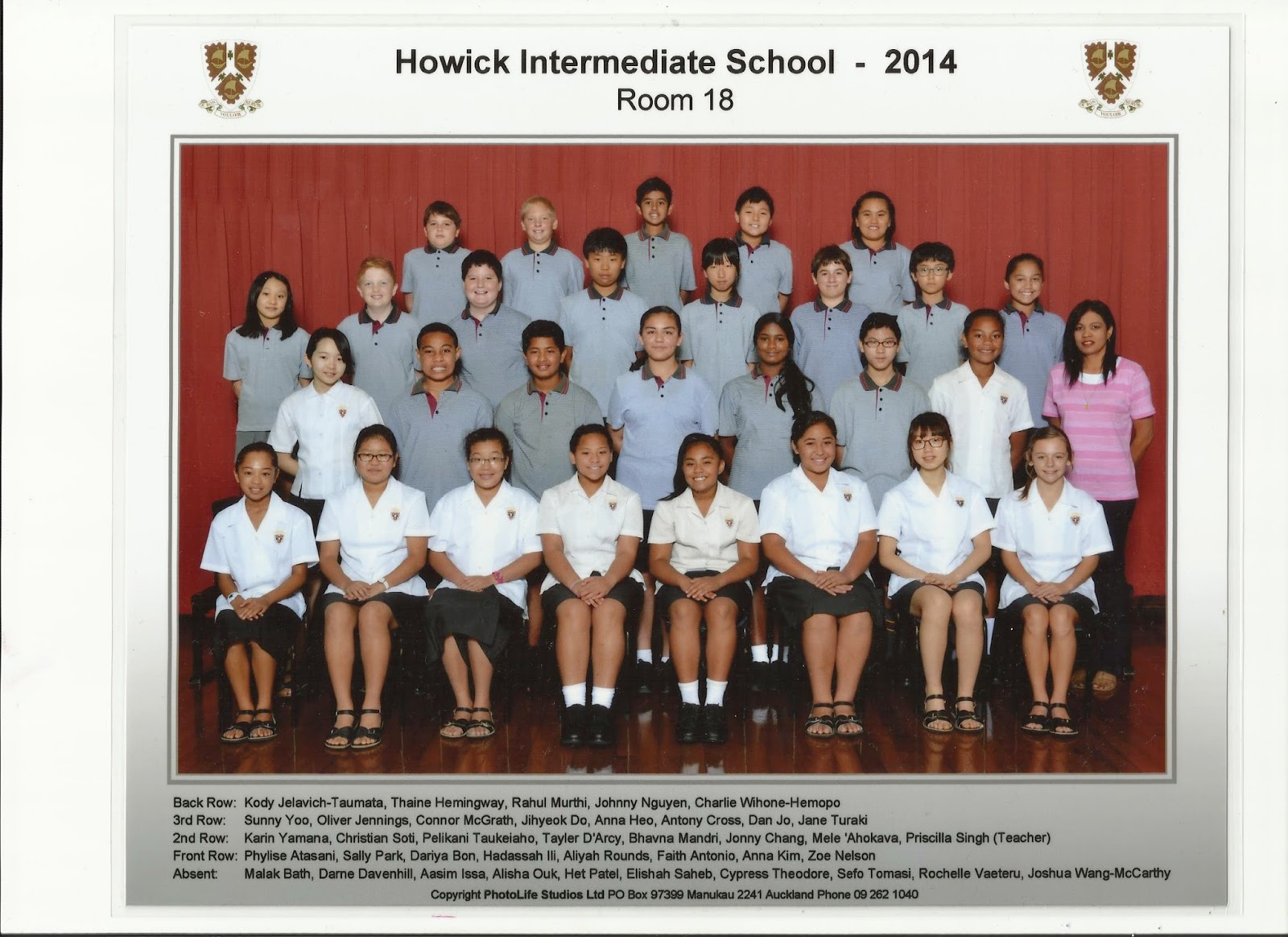 Howick Intermediate Room 18