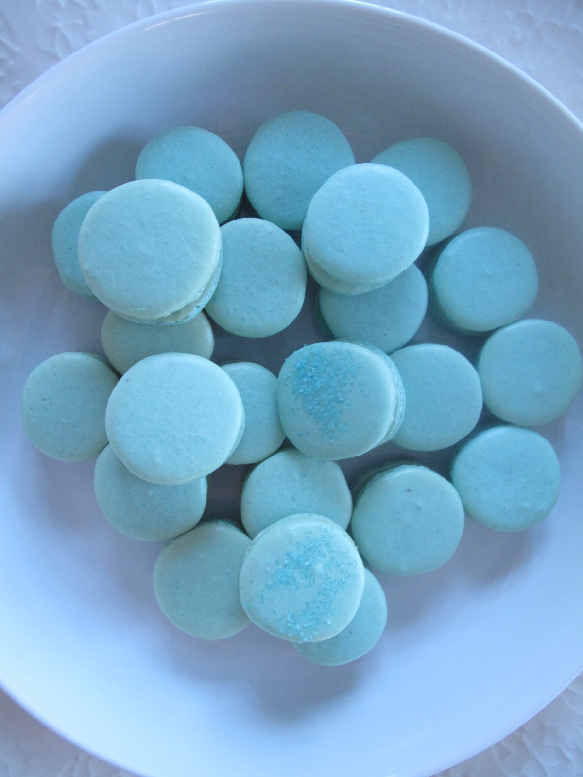 Baby Blue Macarons
