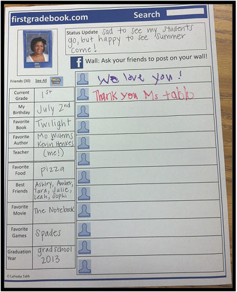 Another Glorious Day : FACEBOOK (firstgradebook) Last Day of School ...