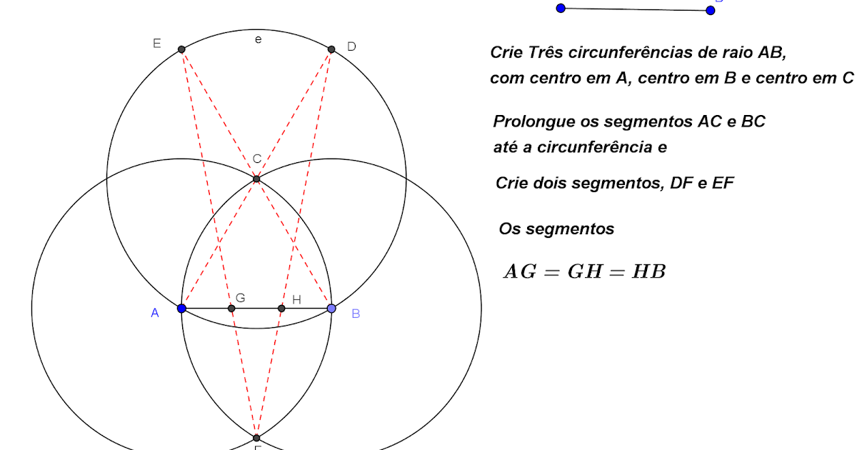 easymatica.com.br : DIVISÃO DE UM SEGMENTO EM TRÊS PARTES IGUAIS