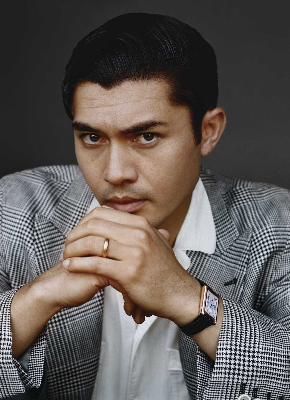 my new plaid pants: Henry Golding Four Times